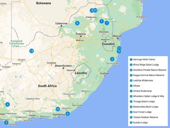 13 Safari Eco Lodges in South Africa - Eco Lodges Anywhere