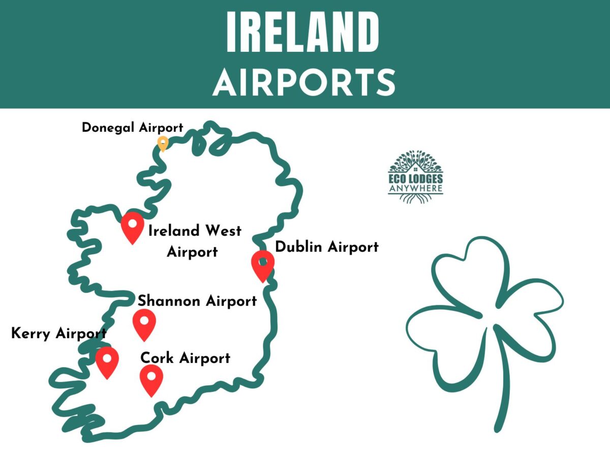 All Ireland Airports (2026 Info) + Map - Eco Lodges Anywhere
